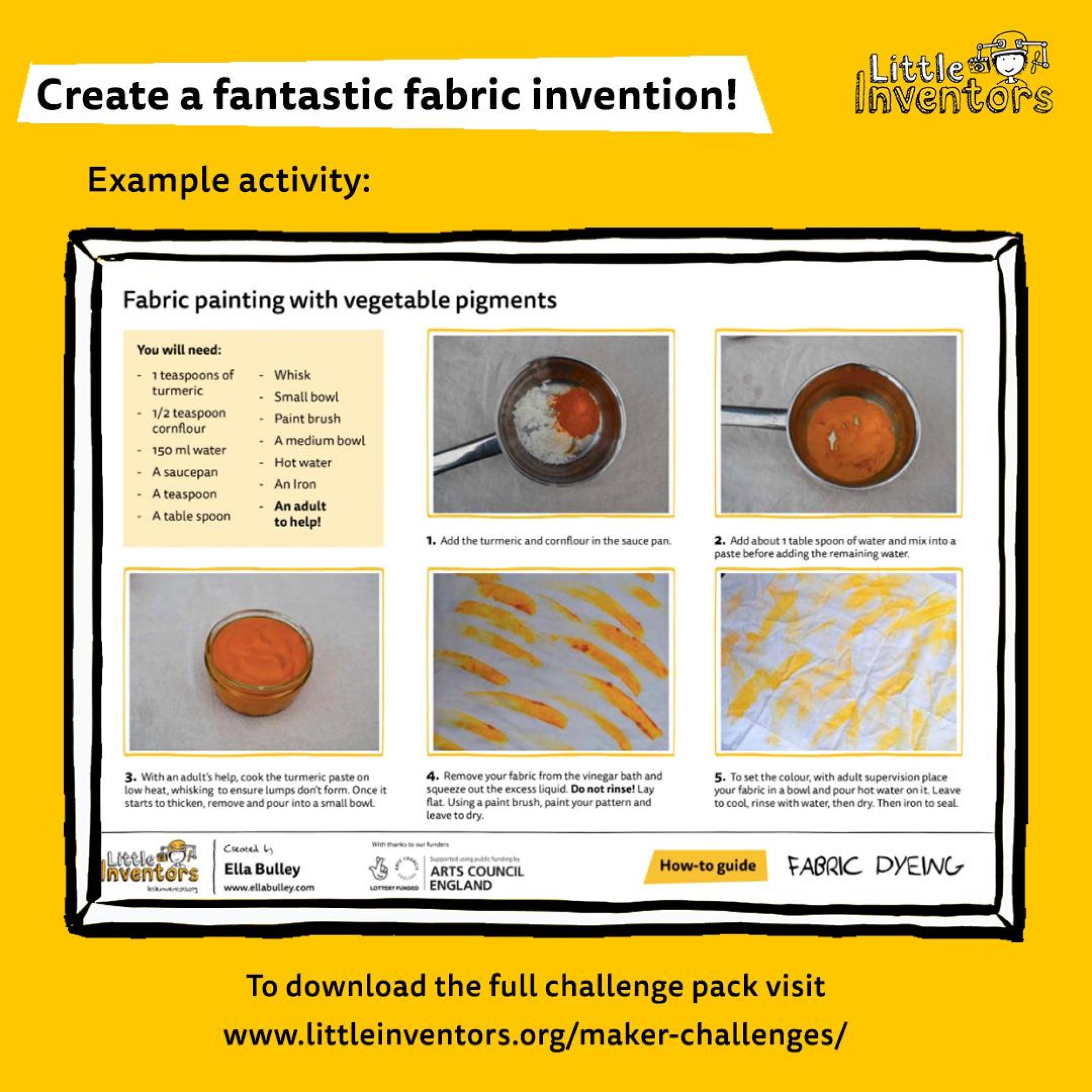 Challenge #206 Maker Challenge - Fabric invention! : Little Inventors